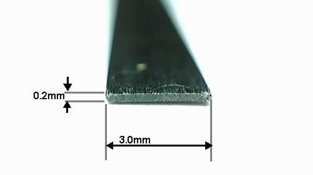 Carbon Strip Flat 3.0mm x 0.3mm x 40cm (pack of 3) – MicronWings