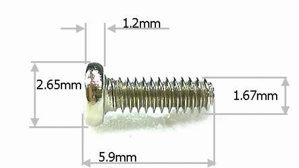 Screws Machine 1.7mm x 5mm – MicronWings