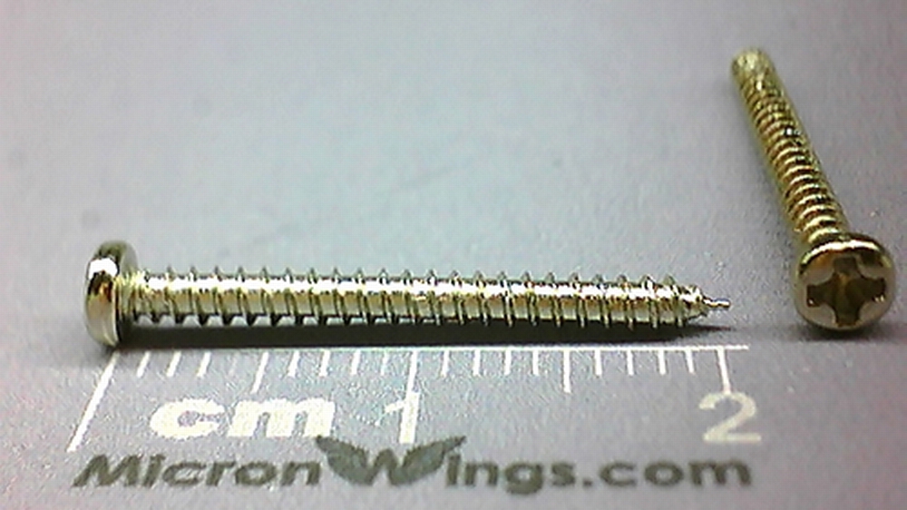 Screws Self Tapping 2.0mm x 20mm – MicronWings